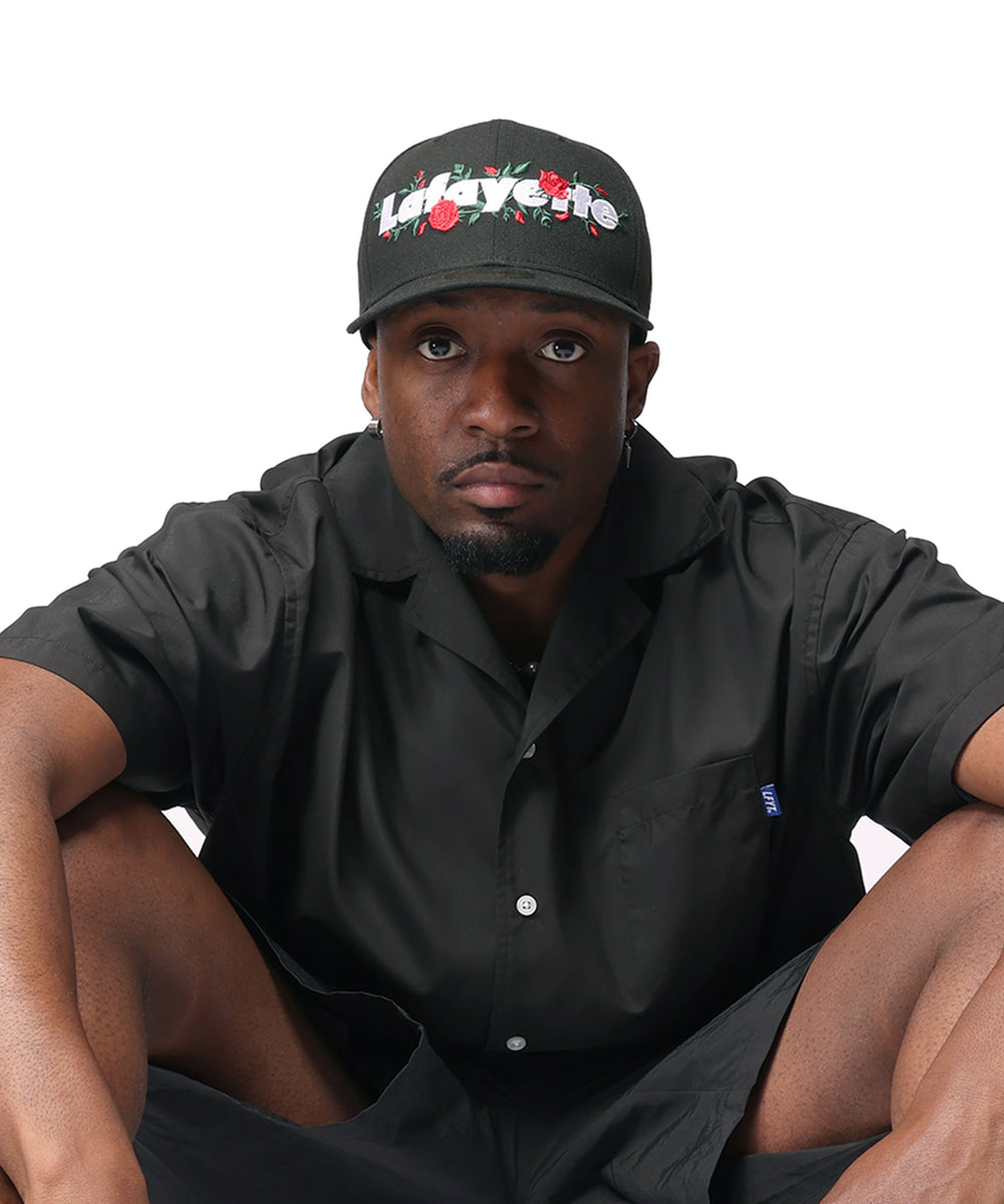 LFYT x NEW ERA Lafayette ROSE LOGO 59FIFTY LS231409 BLACK